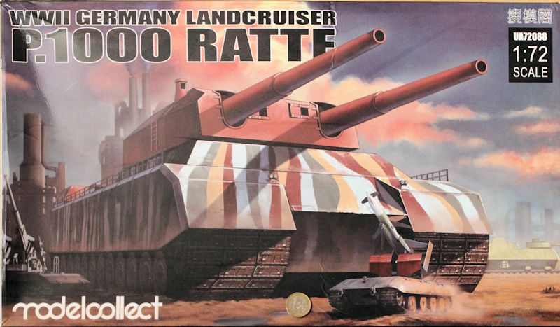 WWII Germany Landcruiser P1000 Ratte Modelcollect 1 72 WWII Germany Landcruiser P1000 Ratte Modelcollect 1 72