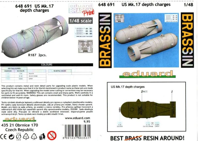 US Mk. 17 depth charges – IPMS Deutschland