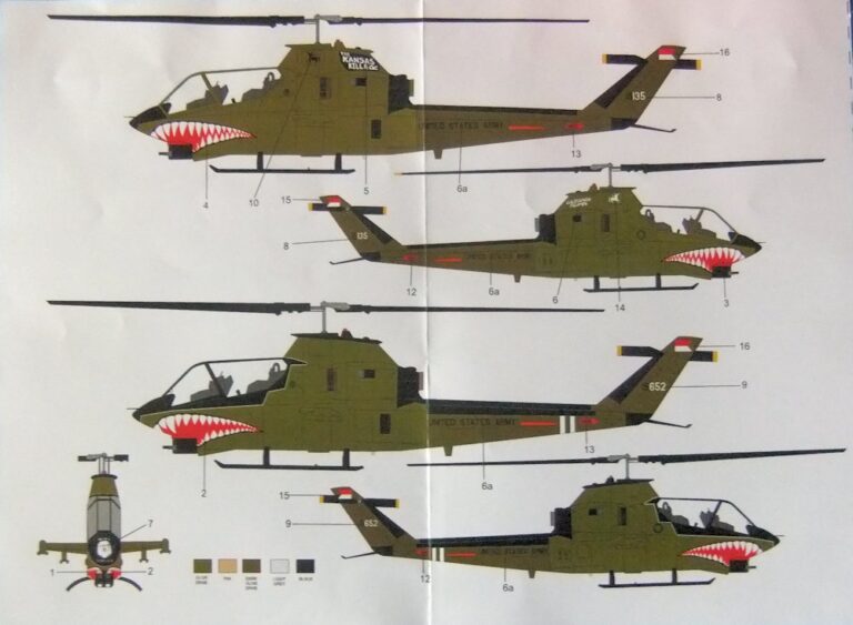 Bell AH-1G Cobra Decals – IPMS Deutschland