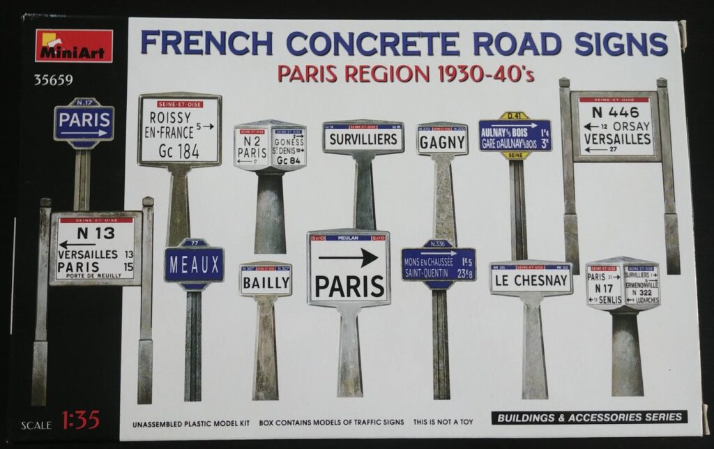 French Concrete Road Signs – Paris Region 1930-40’s – IPMS Deutschland