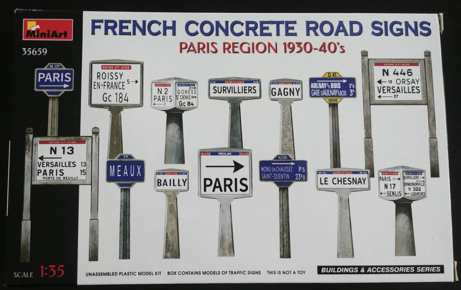 French Concrete Road Signs – Paris Region 1930-40’s – IPMS Deutschland