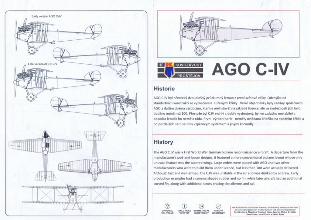 Ago C.IV “Late Cammo” – IPMS Deutschland