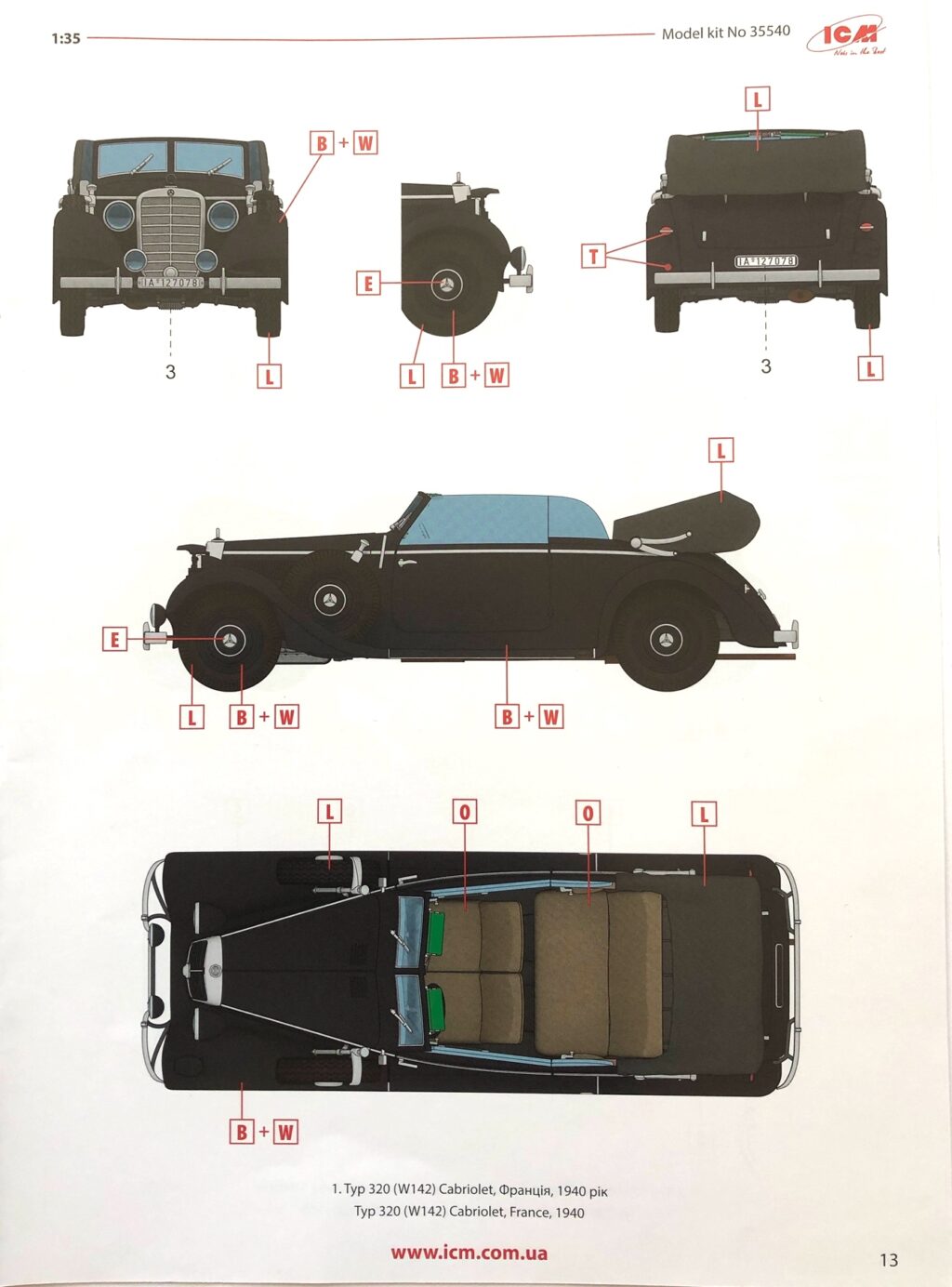 Typ 320 (W142) Cabriolet – IPMS Deutschland