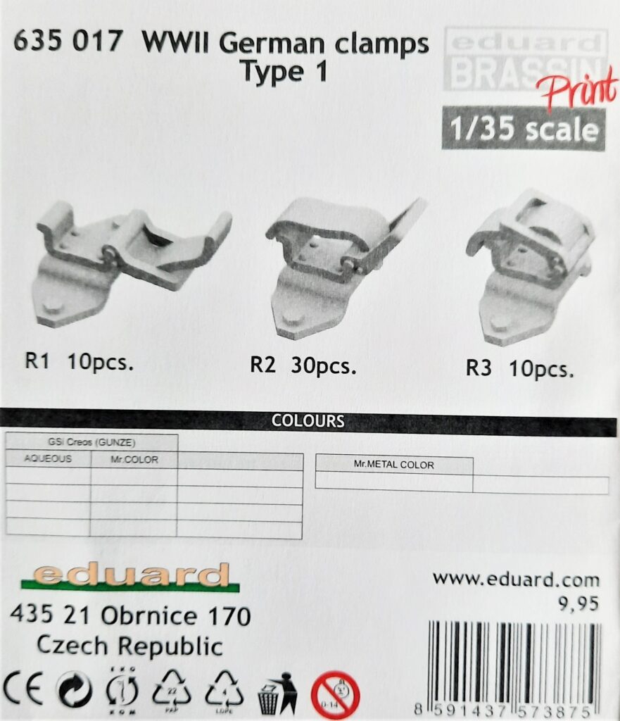 WW II German Clamps Type 1 – IPMS Deutschland