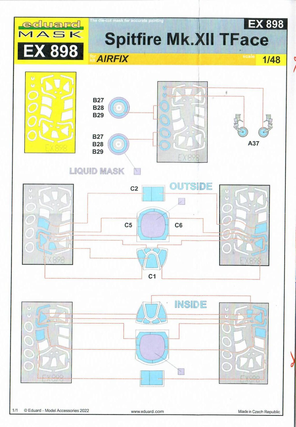 Spitfire Mk. XII TFace for AIRFIX kit – IPMS Deutschland
