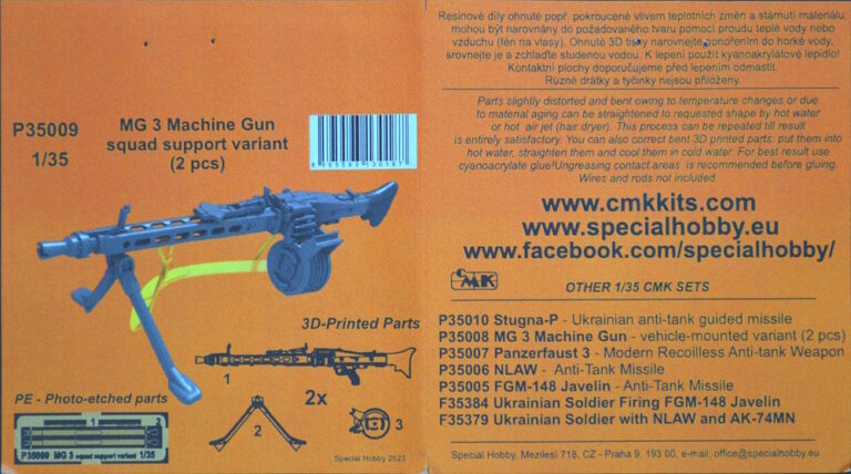 MG 3 Machine Gun squad support variant – IPMS Deutschland