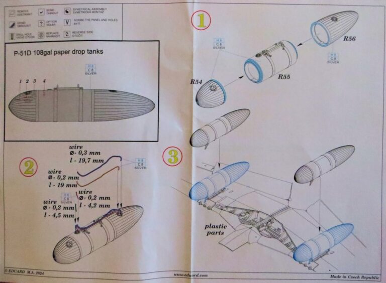North American P-51D 108 gal Paper Drop Tanks – IPMS Deutschland