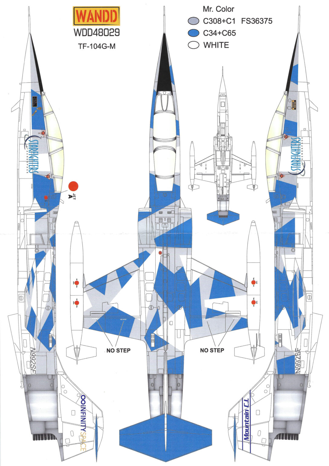 Blue Splinter Aggressor Decals – IPMS Deutschland