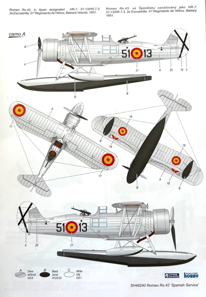 Romeo Ro. 43 „Spanish Service“ – IPMS Deutschland